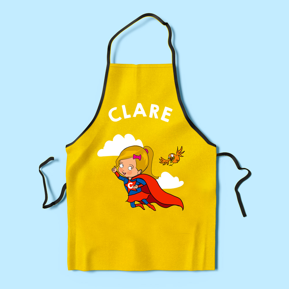 Superhero Apron: Girls – Helen & Max